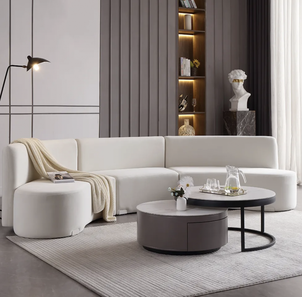 10 White Curved Sofas That Will Transform Your Space - Happily Inspired