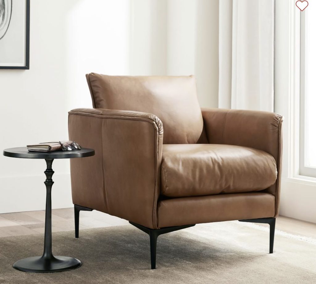 29 Brown Leather Chairs for Every Design Style - Happily Inspired