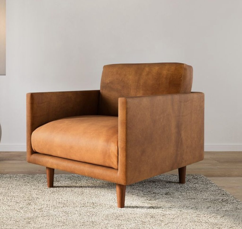 29 Brown Leather Chairs for Every Design Style - Happily Inspired