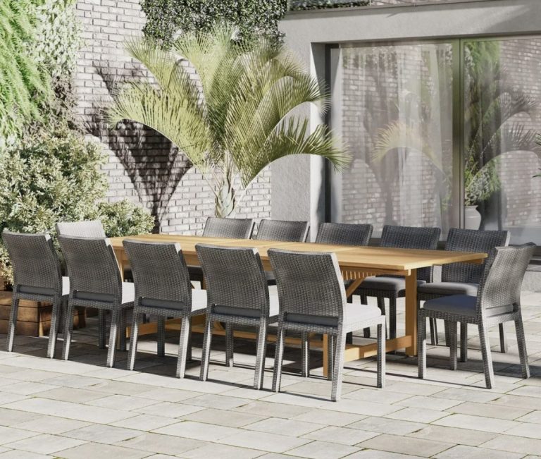 15 Extendable Outdoor Dining Tables for 2023 - Happily Inspired