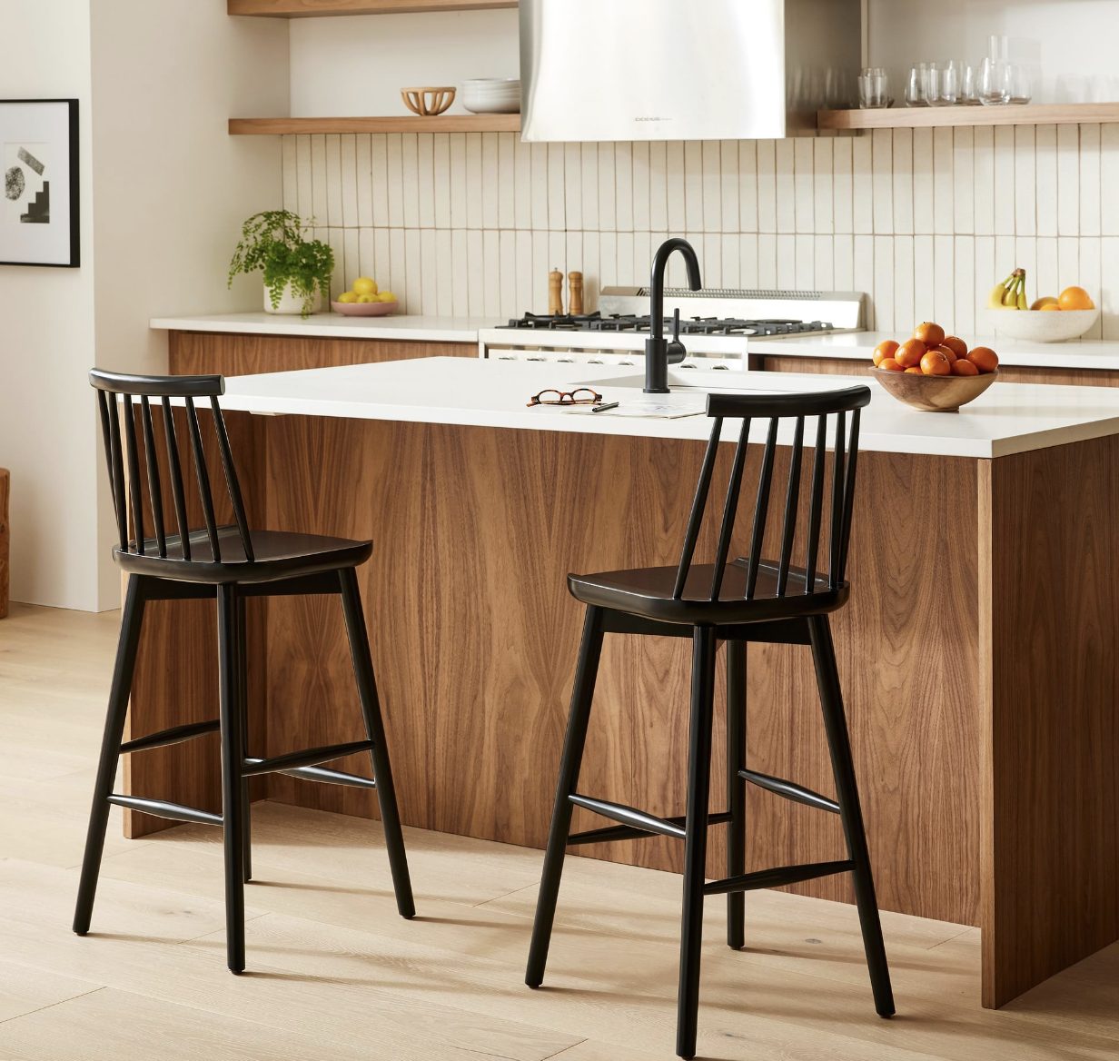 34 Best Wooden Bar Stools That Will Transform Your Kitchen - Happily ...