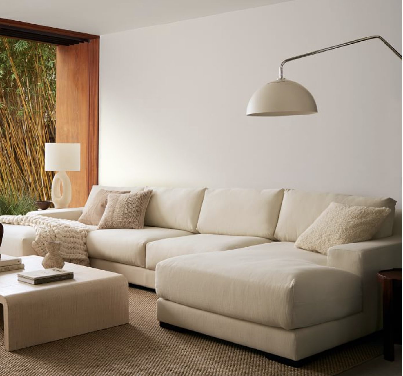 Double Wide Chaise Sofa | Baci Living Room