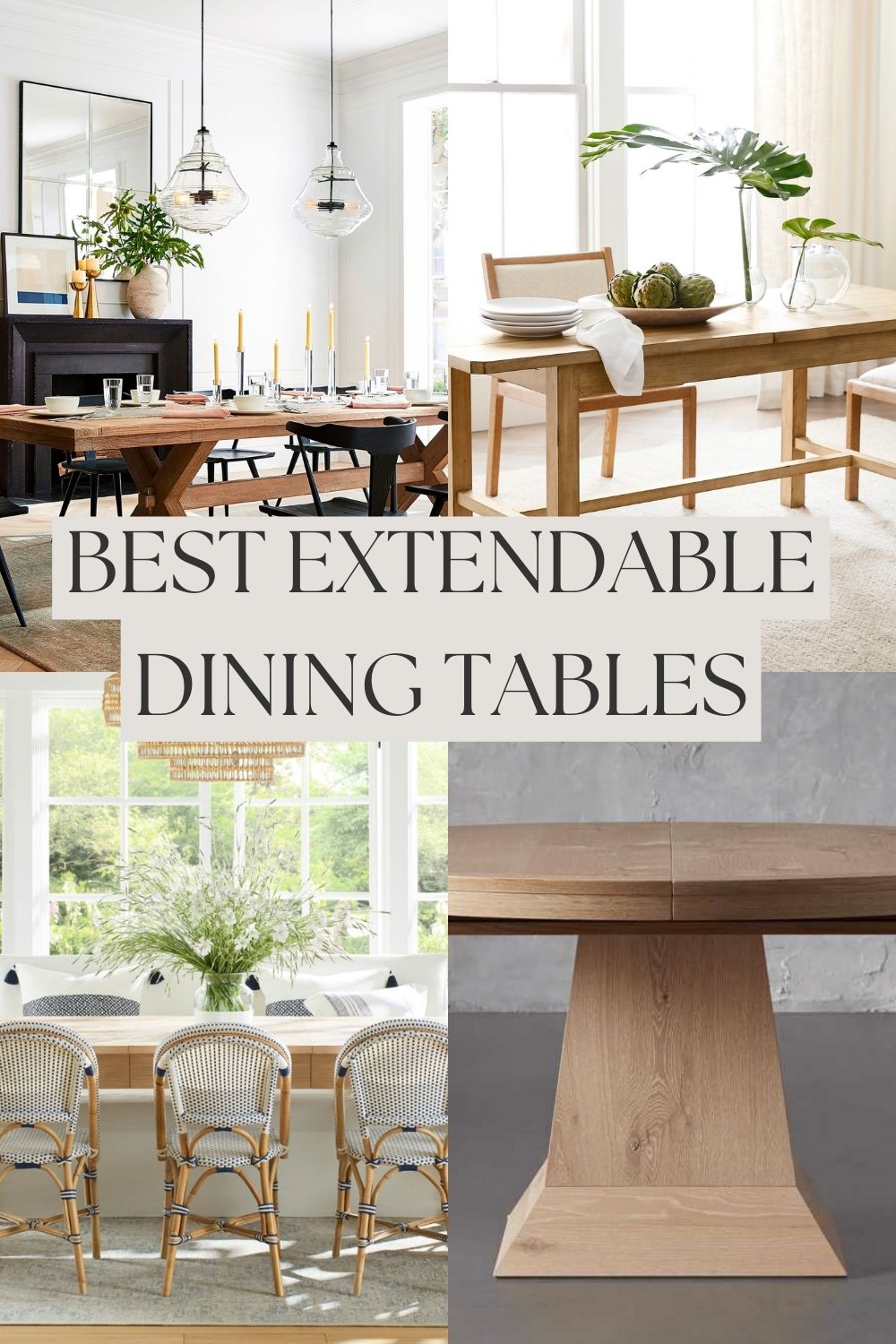 24 Best Extendable Dining Tables To Create More Seating 2024 - Happily ...